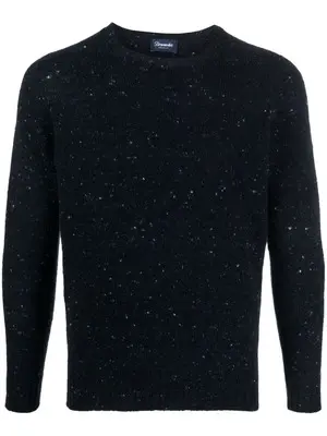 DRUMOHR Speckle-knit Jumper - Blue
