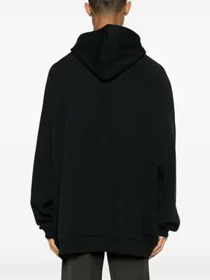 Raf Simons X Fred Perry Slogan-patches Cotton Hoodie