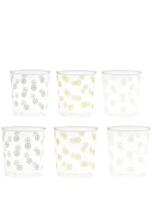 CU I SEEYOU Christmas Snowflake-print Glasses - Neutrals