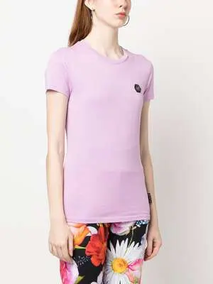 Philipp Plein Pure Cotton T-shirt - Purple
