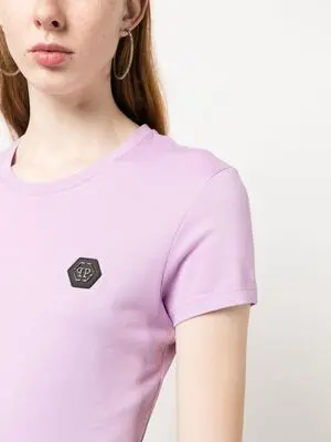 Philipp Plein Pure Cotton T-shirt - Purple