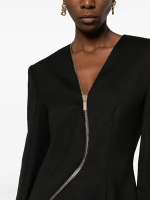 GENNY Decorative-zip Mini Dress