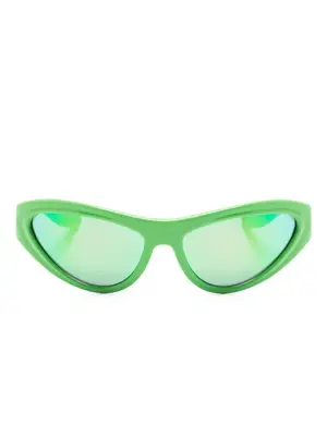 Dolce & Gabbana Shield-frame Gradient Sunglasses - Green