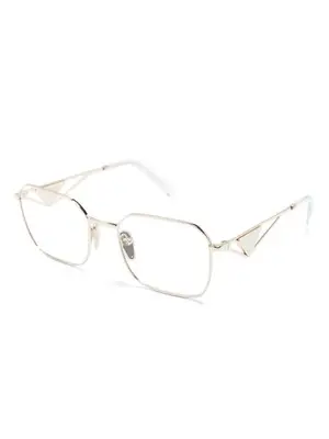 Prada Triangle-logo Square-frame Glasses