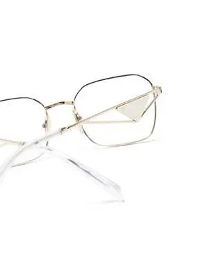 Prada Triangle-logo Square-frame Glasses