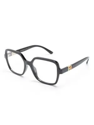 Dolce & Gabbana Logo-plaque Square-frame Glasses