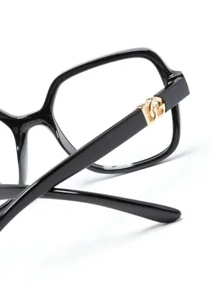 Dolce & Gabbana Logo-plaque Square-frame Glasses