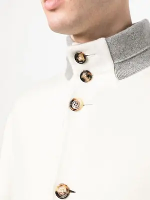 Brunello Cucinelli Button-fastening Cashmere Bomber Jacket