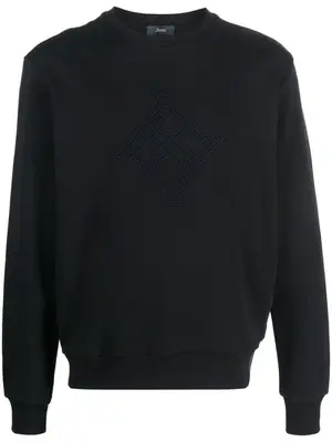 Herno Logo-embroidered Cotton Sweatshirt
