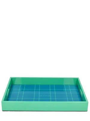 Etro Tartan Wooden Tray