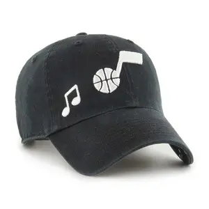 '47 Utah Jazz Confetti Undervisor Clean Up Adjustable Hat - Black
