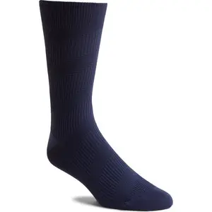 Cole Haan Mixed Stitch Dress Socks - Marine Blue