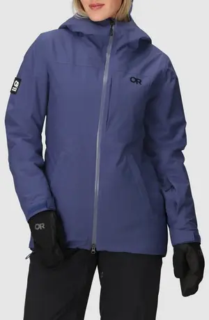 OUTDOOR RESEARCH Snowcrew Waterproof Hooded Ski Jacket - Galactic