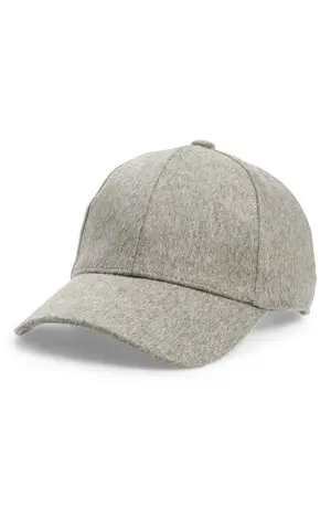 Vince Vince Cashmere Baseball Cap Medium Heather Grey