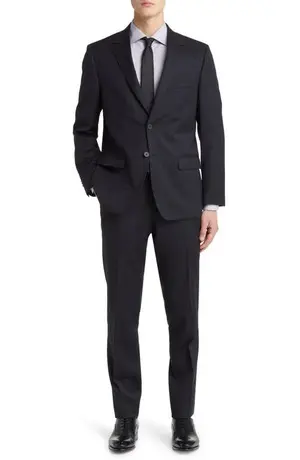 DANIEL HECHTER Norris Solid Wool Suit - Black