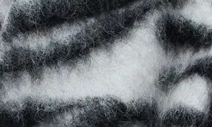 ALLSAINTS Zebra Pattern Asymmetric Turtleneck Sweater