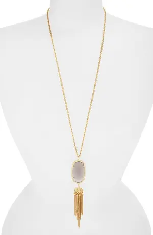 Kendra Scott Rayne Stone Tassel Pendant Necklace