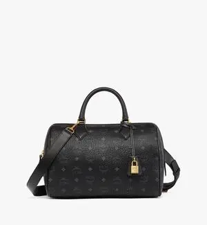 Mcm Ella Boston Bag - Black