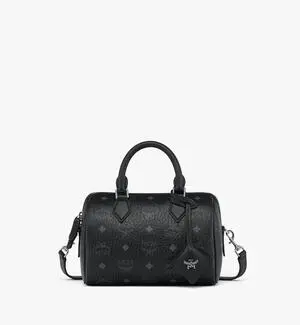 Mcm Ella Boston Bag - Black