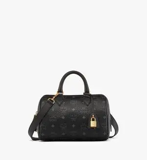 Mcm Ella Boston Bag - Black