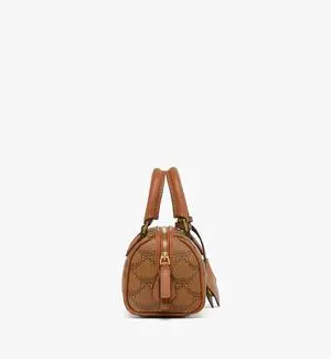 Mcm Ella Boston Bag In Lauretos - Brown