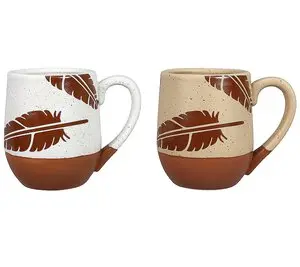 YOUNG'S INC. Young's Set Of 2 Stoneware Mugs - One-color