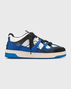 REPRESENT Men's Bully Chunky Low-top Sneakers - Black/white/cobal