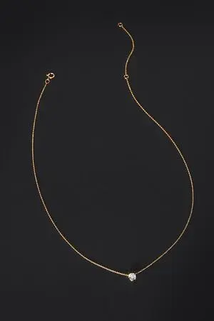 FINE DIAMONDS BY ANTHROPOLOGIE Floating Diamond Necklace - Gold