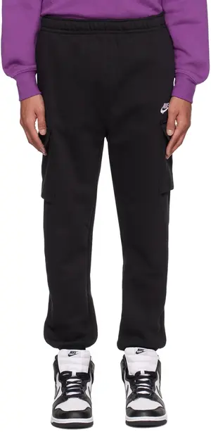 Nike Nike Black Flap Pocket Cargo Pants - Black/black/white