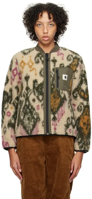 Carhartt Work In Progress Carhartt Work In Progress Beige & Khaki Janet Bomber Jacket Wall/cypress