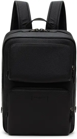 coach 1941 backpack Black Hitch  BlackSkinny Refined pebble leather and smooth calf leather Two separate main compartments with zip closures Inside zip cell phone and multifunction pockets Fabric lining Top handle with 2 1/2 drop Outside zip pocket Adjustable shoulder straps 12 1/2 (L) x 16 3/4 (H) x 6 (W) Style No. Hitch Backpack | Bags |
