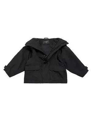 Balenciaga Women's Swing Parka - Black  - Black