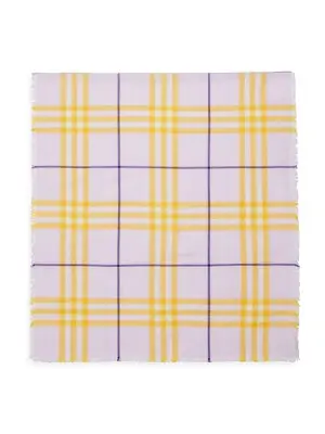 Burberry Women's Plaid Wool Scarf - Haze Haze
