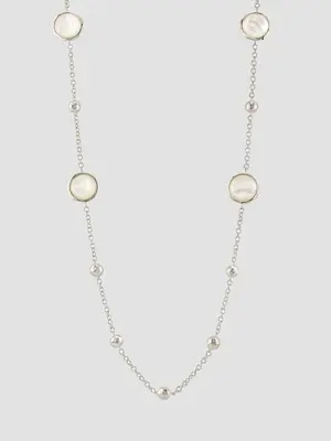 Ippolita Lollipop Sterling Quartz & Mother-of-pearl Station Necklace - Silver