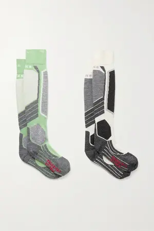 Falke SK2 Jacquard-Knit Ski Socks Set Multi