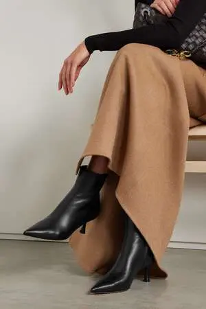 GIANVITO ROSSI Vitello Glove 55 Leather Ankle Boots