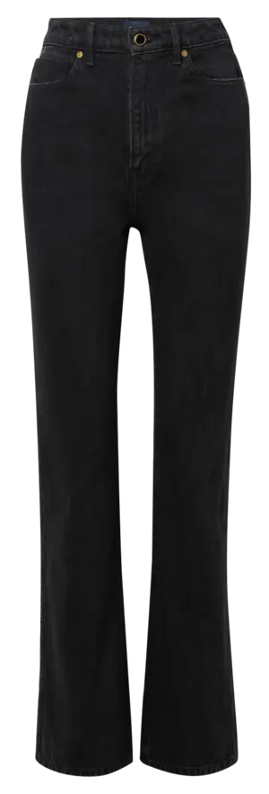 Khaite Danielle High-rise Slim-leg Jeans - Black