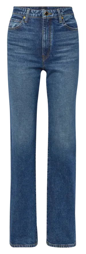 KHAITE KHAITE Danielle High-Rise Slim-Leg Jeans