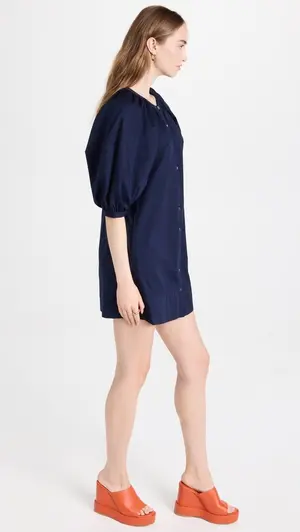 Staud Mini Vincent Dress - Navy