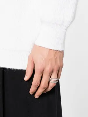 Tom Wood Vault Double Zirconia Ring