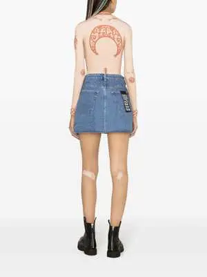 Ksubi Asymmetric Denim Miniskirt - Blue