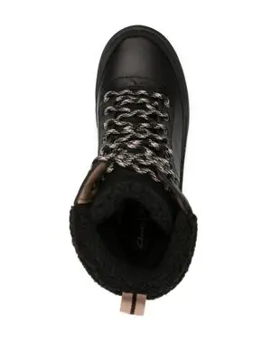 Clarks Atlhiketop Gtx Leather Ankle Boots - Black