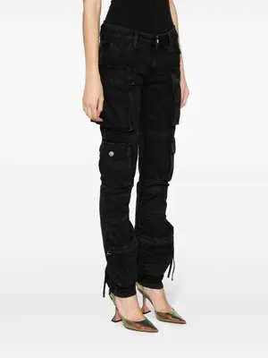 Attico Essie Cargo Jeans - Black