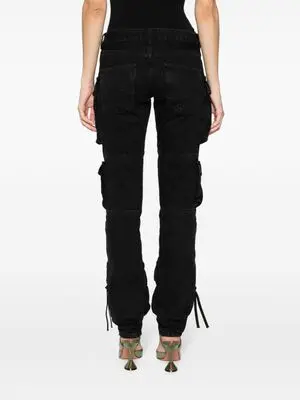Attico Essie Cargo Jeans - Black