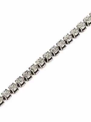 Amina Muaddi Tennis Crystal-embellished Anklet
