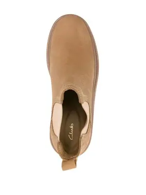 Clarks Badell Top Round-toe Ankle Boots - Brown