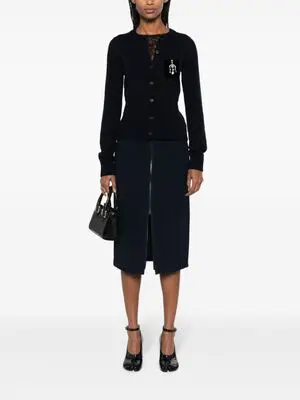 N°21 Zip-up Midi Pencil Skirt