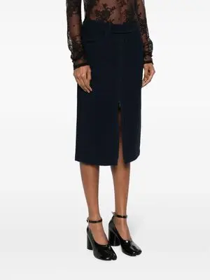 N°21 Zip-up Midi Pencil Skirt