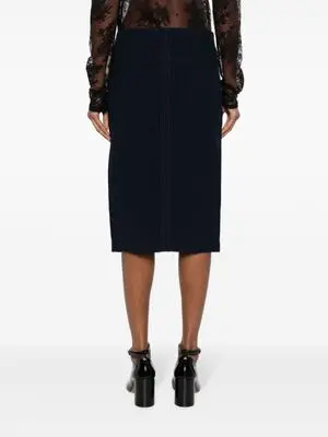 N°21 Zip-up Midi Pencil Skirt