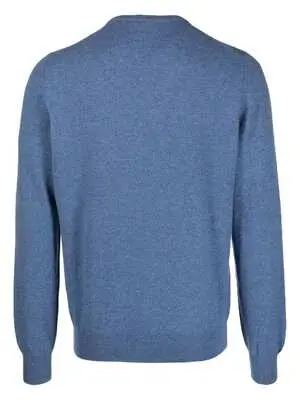 BARBA NAPOLI Fine-knit Cashmere Jumper - Blue